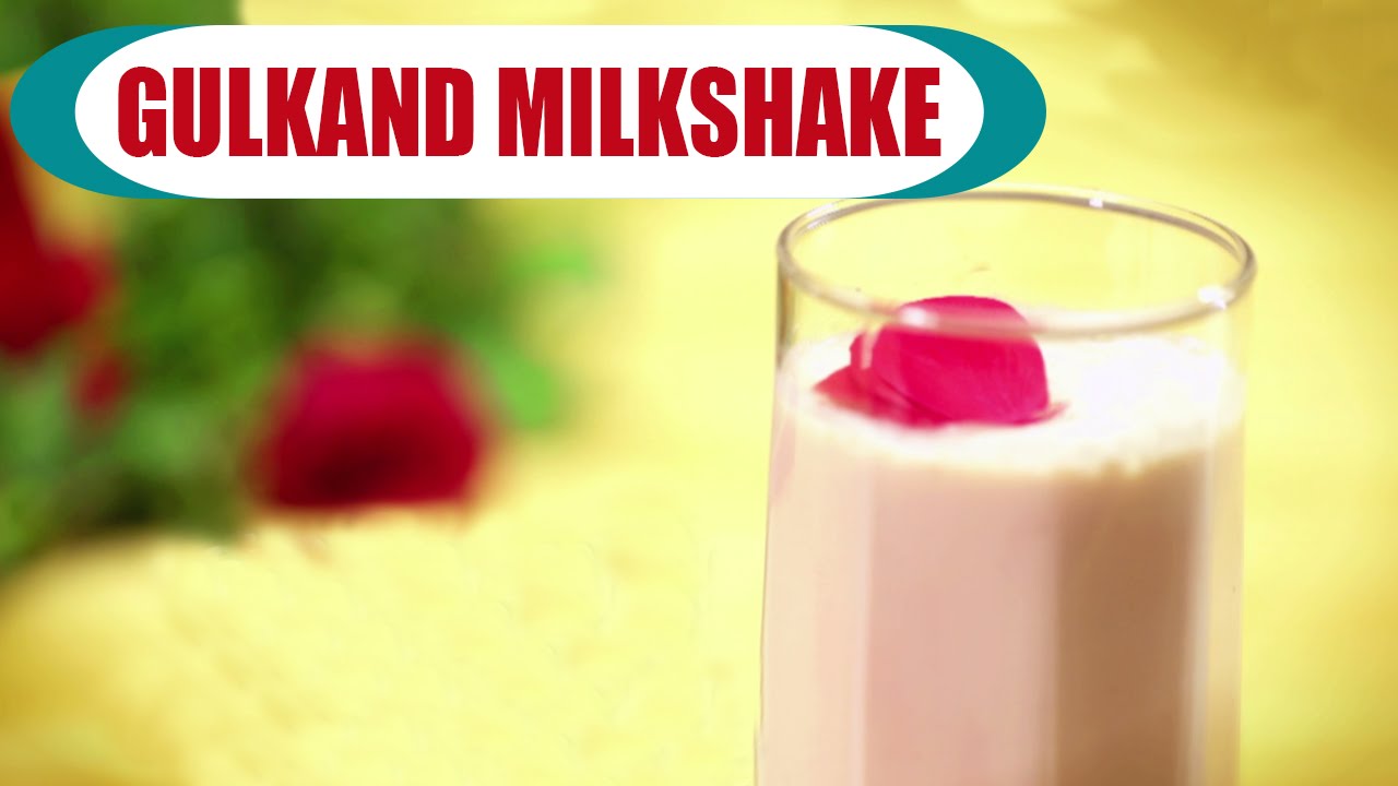 Gulkand Milkshake | Rose Petal Milkshake Recipe| Healthy And Tasty ...