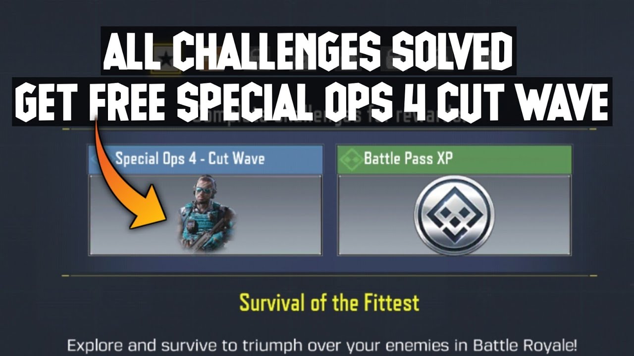 HOW TO GET UNLOCK SPECIAL OPS 4 SURVIVAL OF THE FITTEST SEASON 5 COD ...