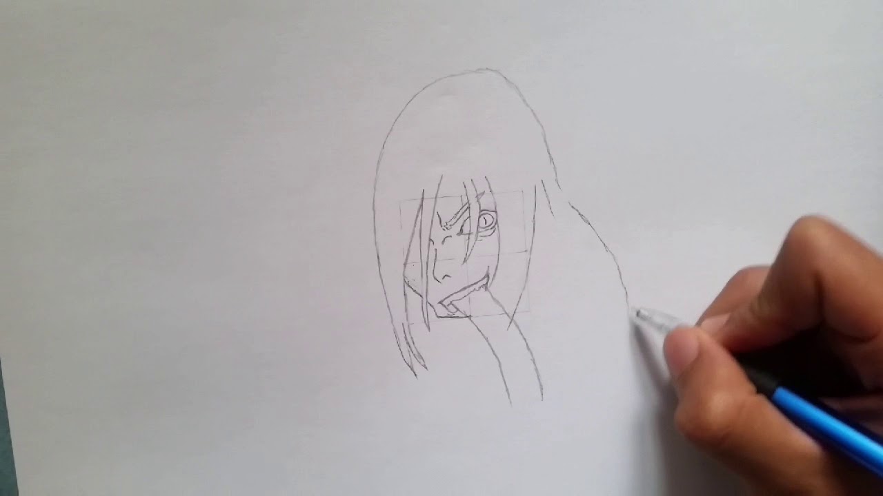 Draw orochimaru from naruto step by step - YouTube