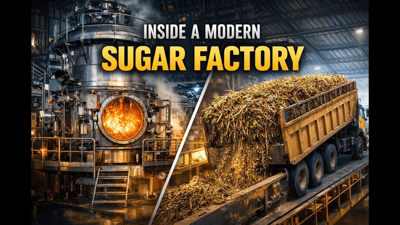 How It's Made: Inside a Modern Sugar Factory (Full Process) - YouTube