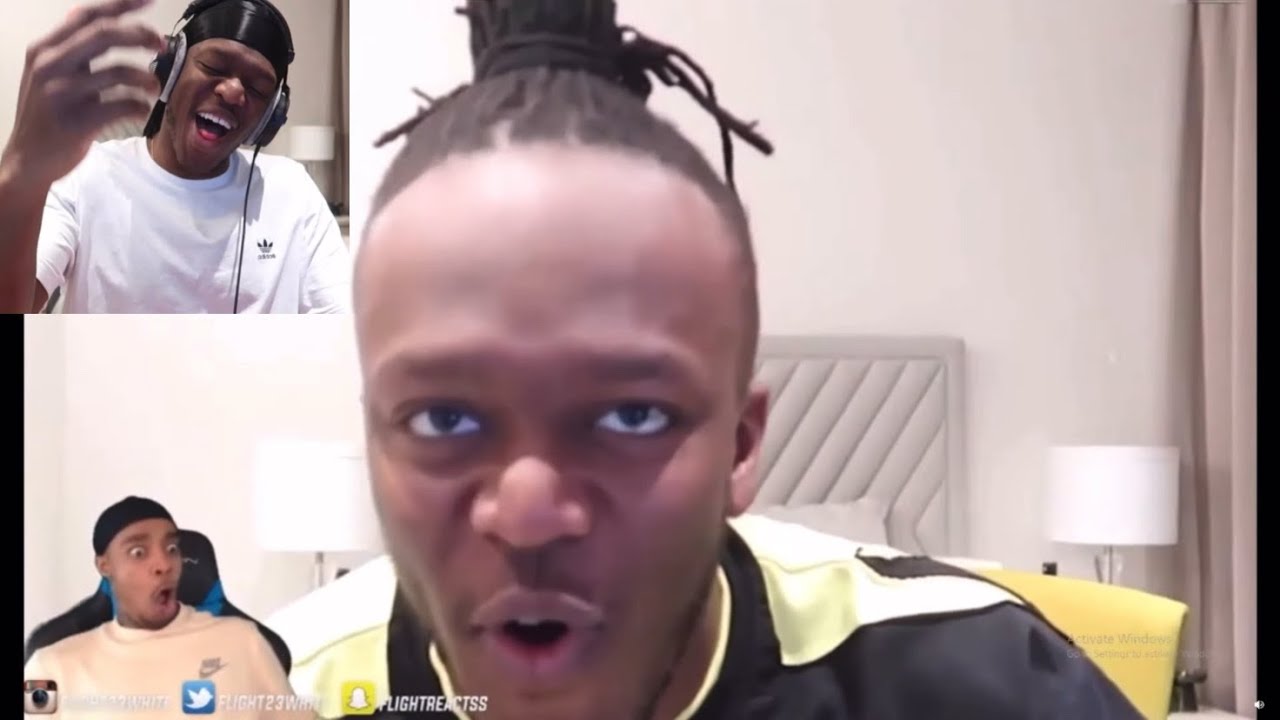 KSI Reacts to Flight Reacting to KSI Big Ass Forehead 😂 - YouTube