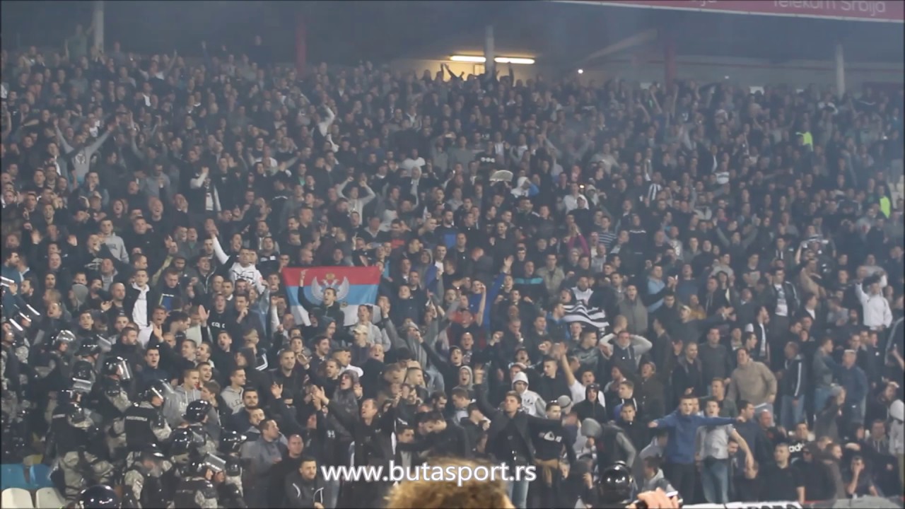 153. VEČITI DERBI: Grobari u transu posle gola Đurđevića (04.03.2017 ...