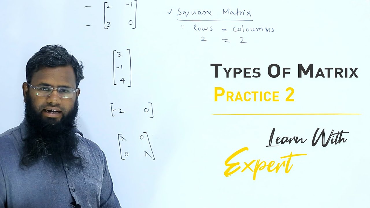 Type of matrix practice 2 - Learner's Hub - YouTube