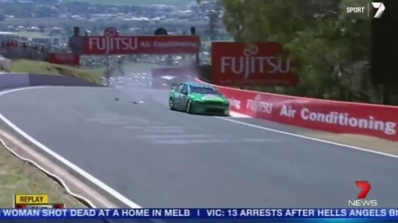 2013 V8 Supercars Bathurst 1000 - Practice 5 - Chaz Mostert Crash - YouTube