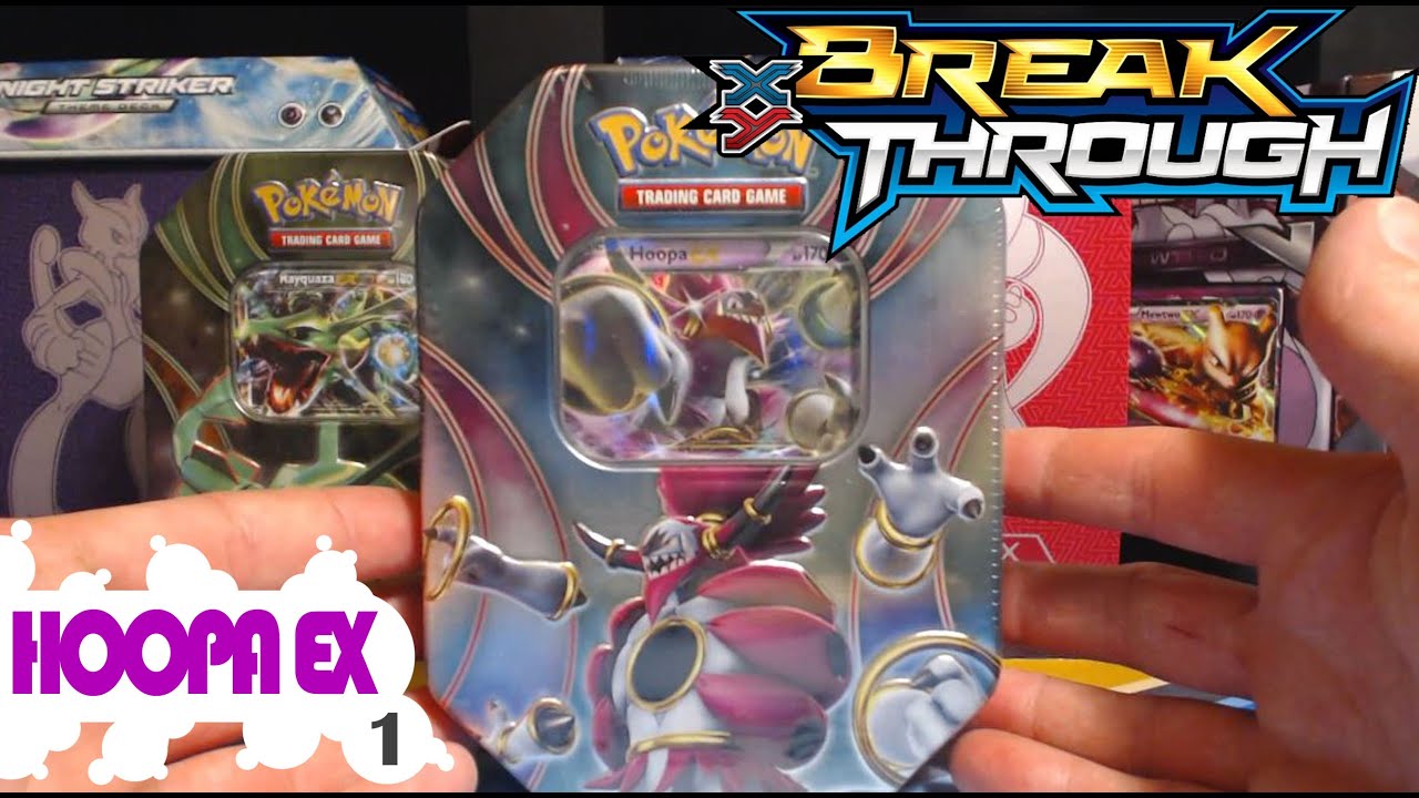 #1 Pokémon Hoopa EX Tin 2015 Fall Tin Series - POKEMON UNWRAPPED - YouTube