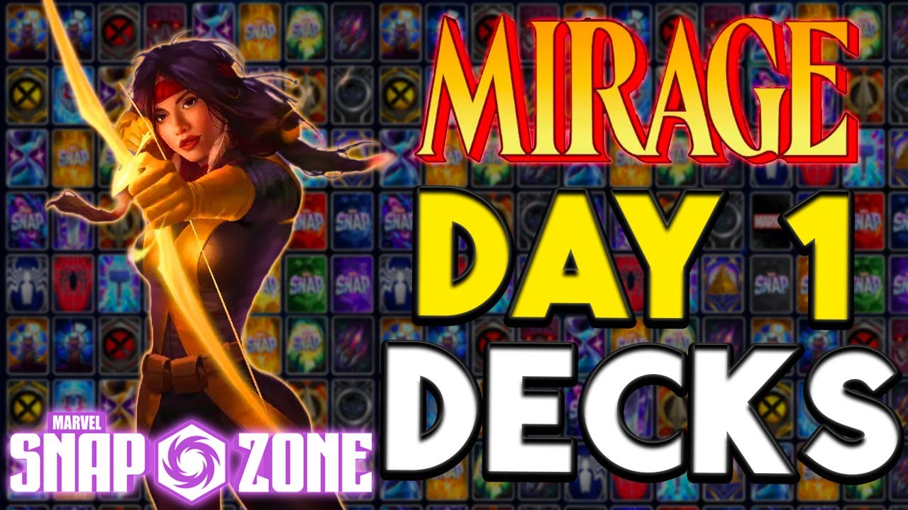 The BEST Day 1 Mirage Decks to Try! 2 Drop Power Creep? - Marvel Snap - YouTube