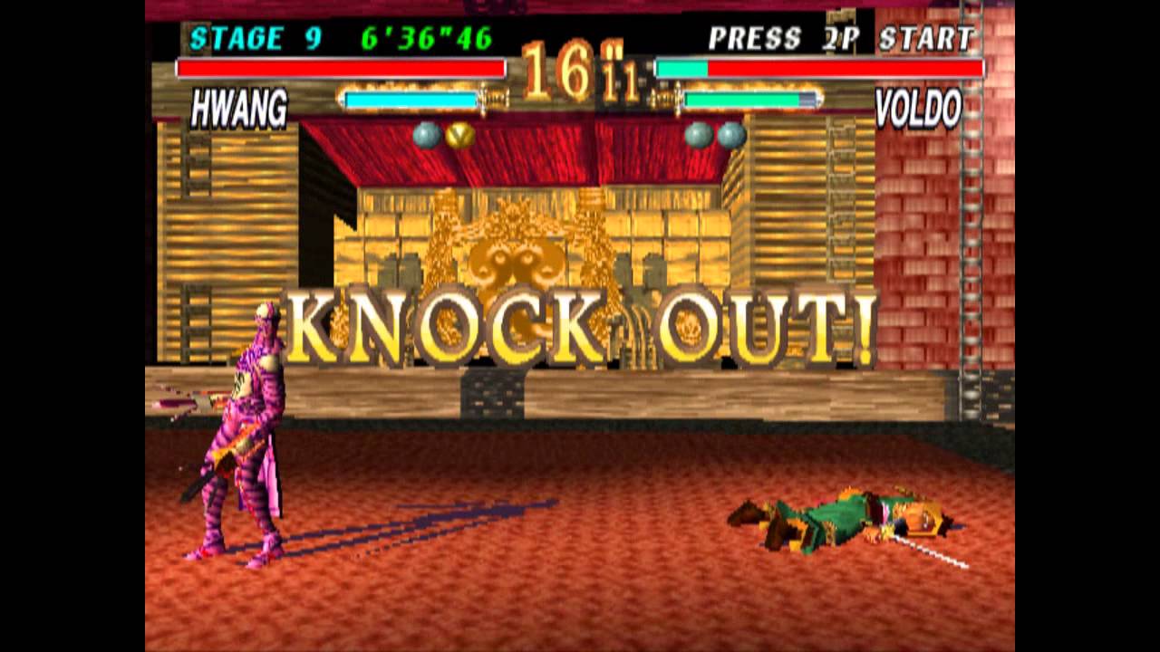 Soul Blade (psx) - Hwang arcade mode - YouTube