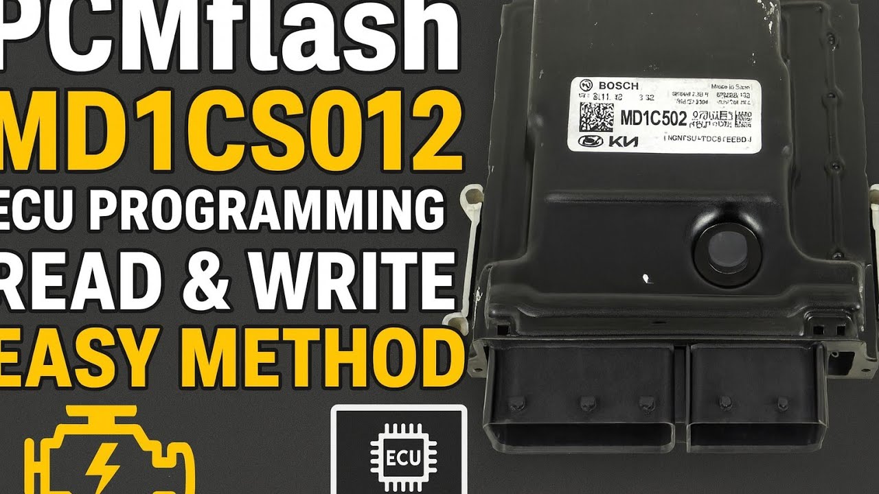 "MD1CS012 ECU Reading & Writing | PCMflash Easy Method" - YouTube
