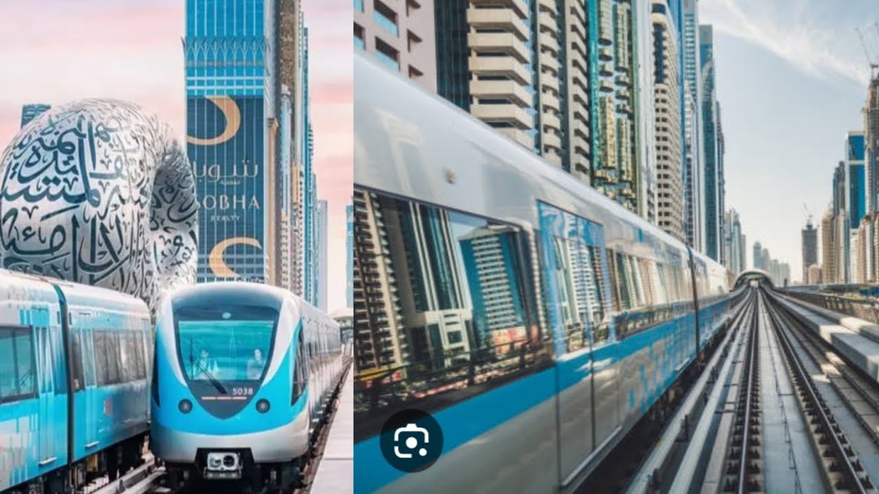 Dubai metro in rashidiya metro station real.... - YouTube