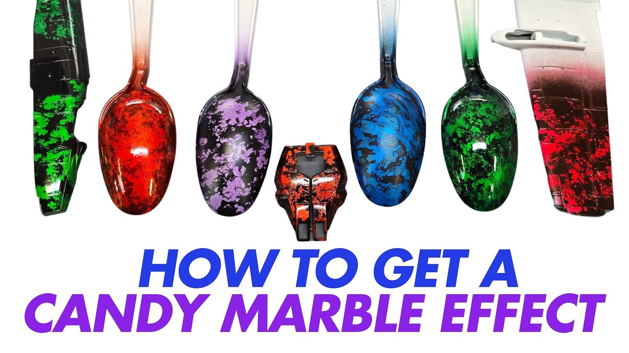 How To Get A Candy Color Marble Effect - YouTube