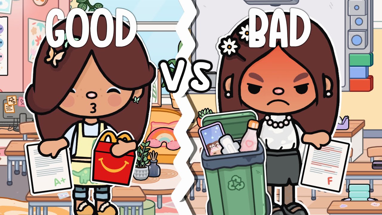 GOOD VS BAD TEACHER 👩‍🏫 ️ || *WITH VOICE* 🎙️|| Toca Boca TikTok ...