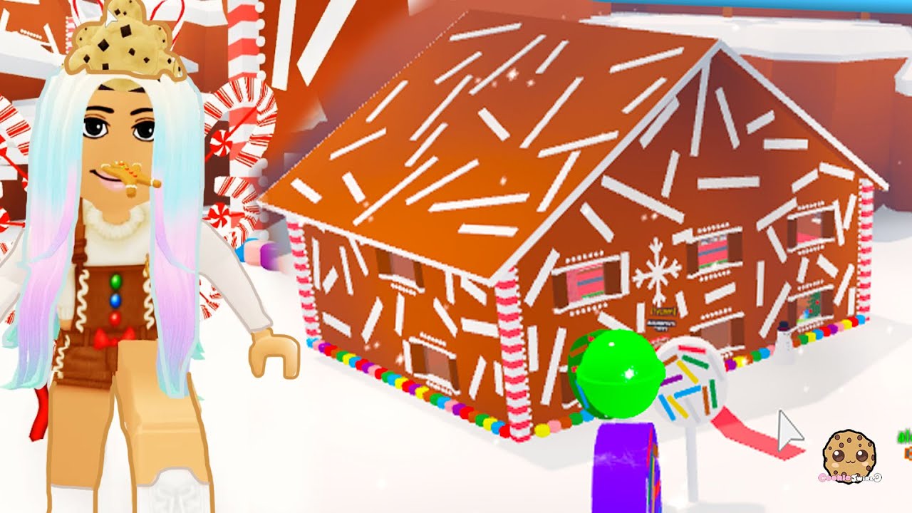Extreme Million Dollar Gingerbread House Build ! Christmas Roblox - YouTube