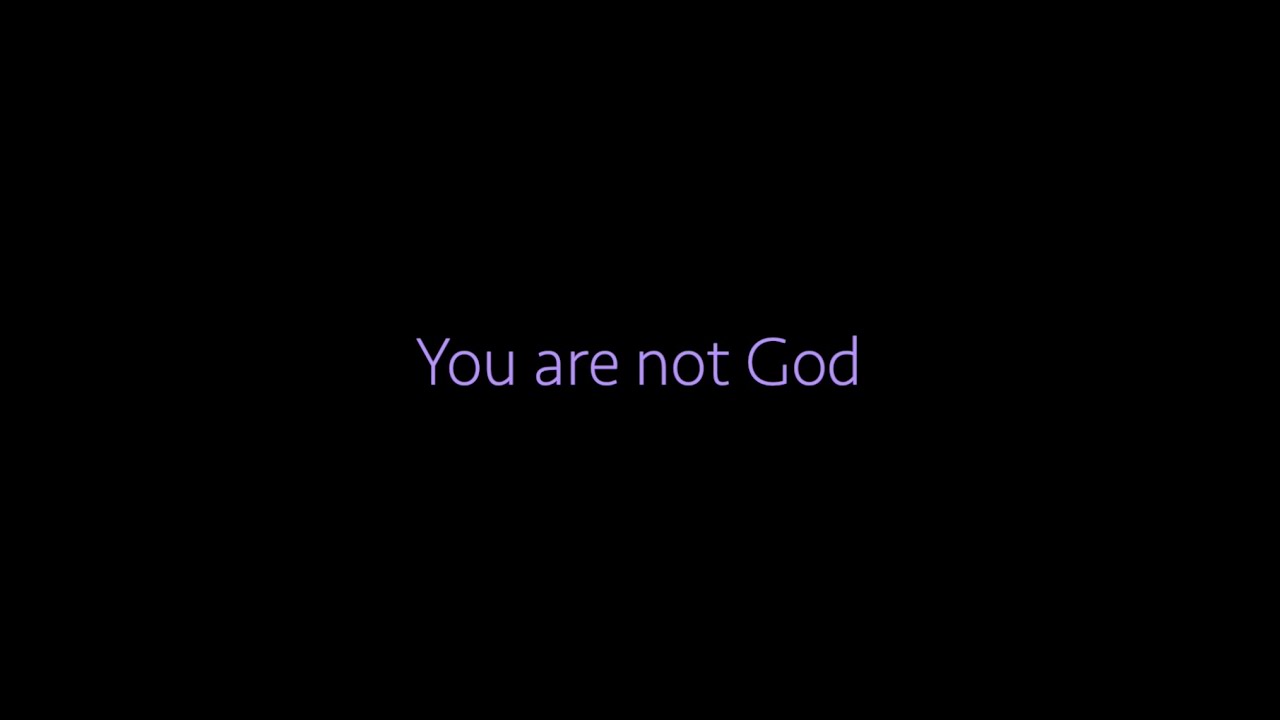 You Are Not God by Emma's Revolution - YouTube