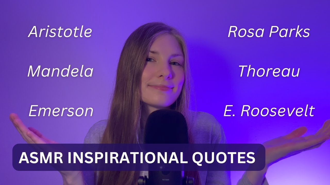 ASMR 30 Inspirational Quotes (Whispering) - YouTube