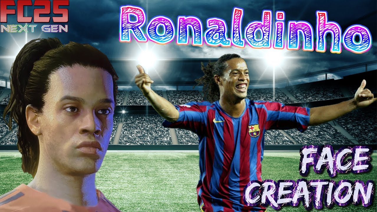 *NEW* Ronaldinho FACE CREATION! | FC25 NEXT GEN | 'quick' and 'chaotic' tutorial! (PS5) 🔥💯 - YouTube