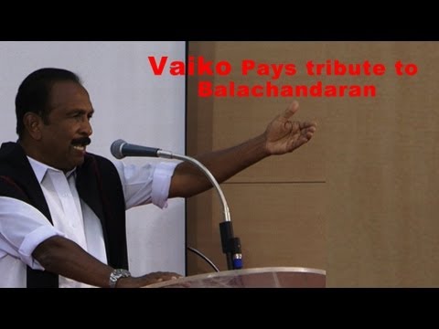Vaiko Pays tribute to LTTE Chief Prabhakaran's son Balachandran - [RED ...