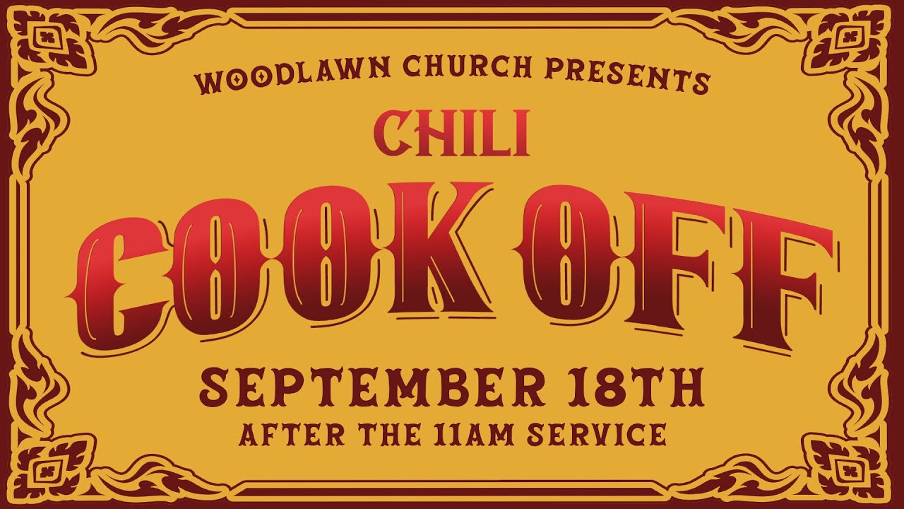 Church Chili Cook Off Poster