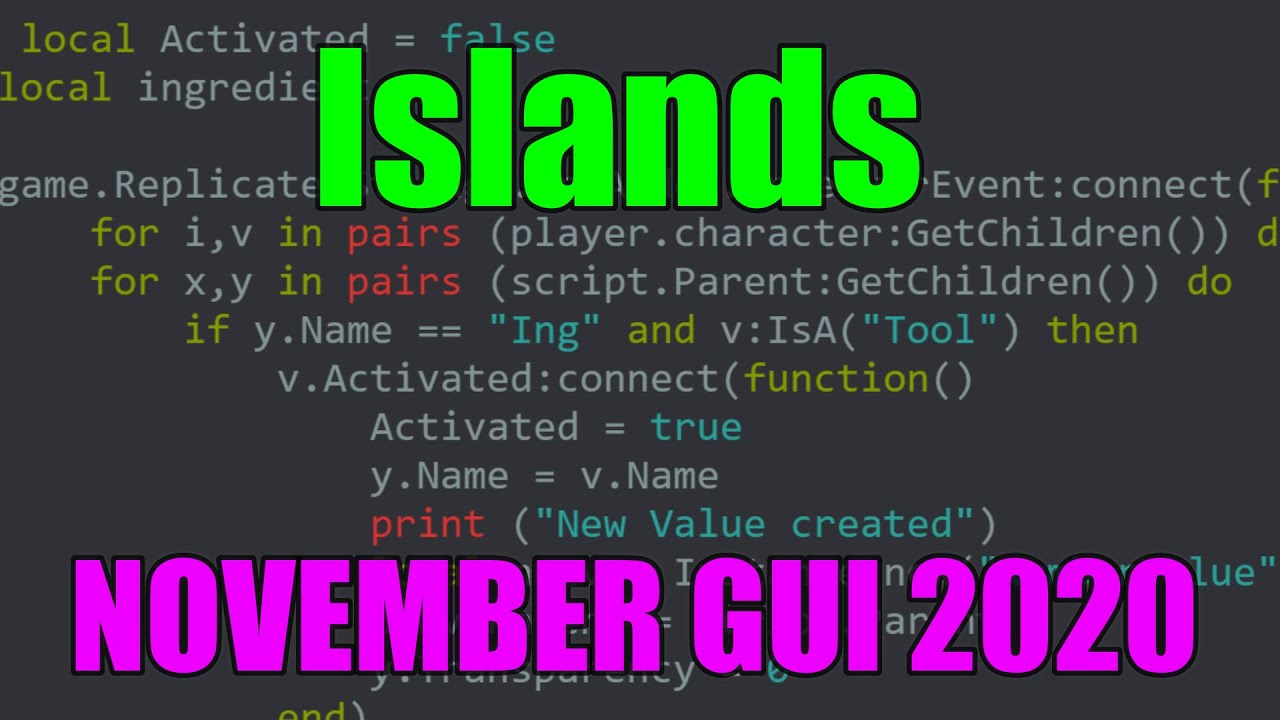 Islands (Roblox) |Hack/Script| NEW NOVEMEBER AUTOFARM - YouTube