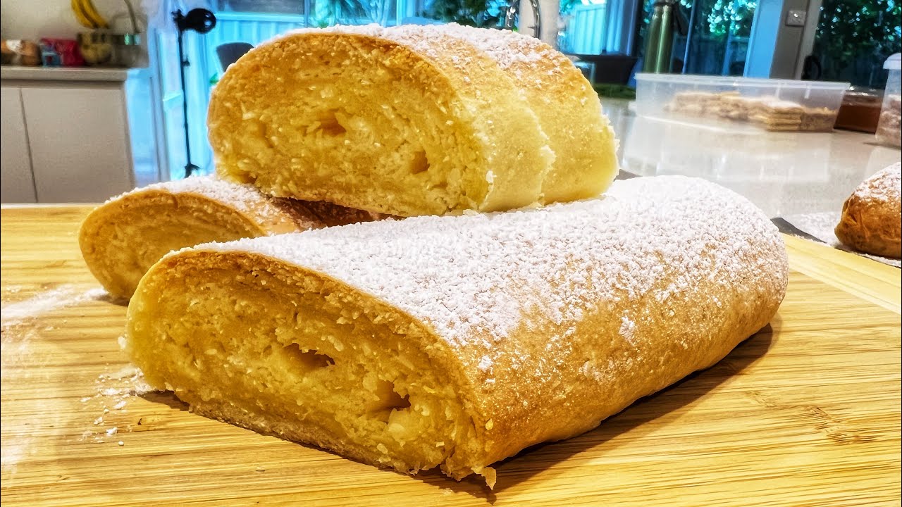 Prhka Strudla sa Kokosom i Vanilijom | Strudel with Coconut and Vanilla ...