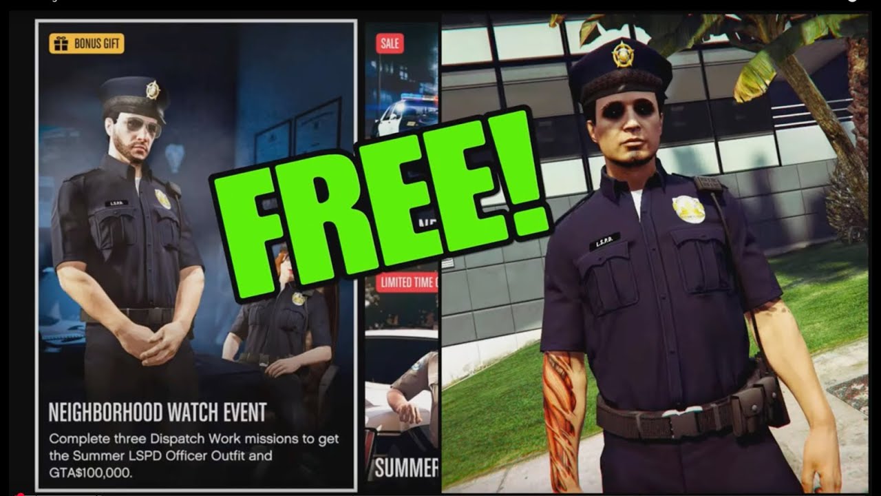 Unlockng the Summer LSPD Police Officer Outfit this week for FREE in ...