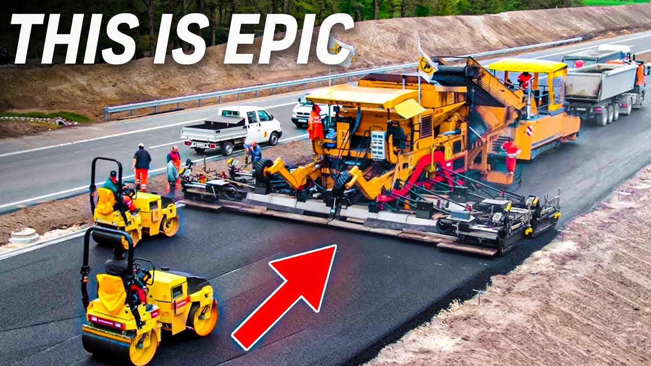 World’s Most amazing modern Technology ROAD Construction - YouTube