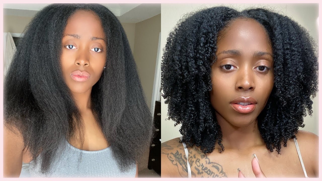 THE BEST WASH AND GO ROUTINE! | SHINGLING DEFINED CURLS STRETCHING ...