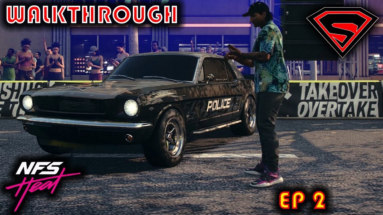 NFS HEAT WALKTHROUGH PART 2 - MAKING MY OWN COP CAR!!! - YouTube