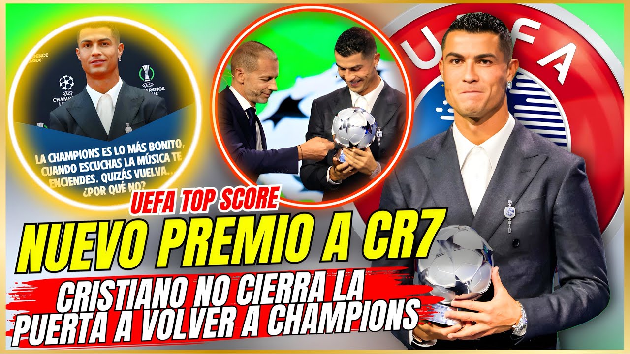 🥇 CRISTIANO RONALDO GANA NUEVO PREMIO UEFA en el SORTEO 🤩 "TAL VEZ ...