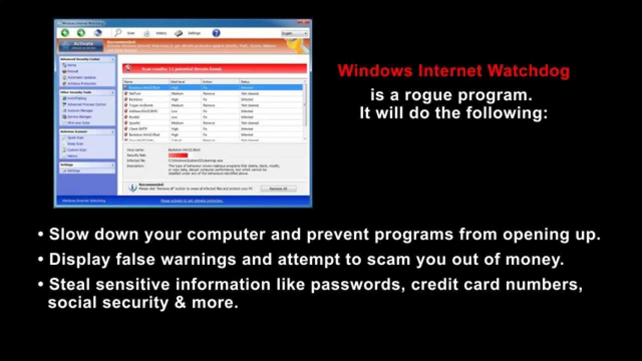 How To Remove Windows Internet Watchdog - YouTube