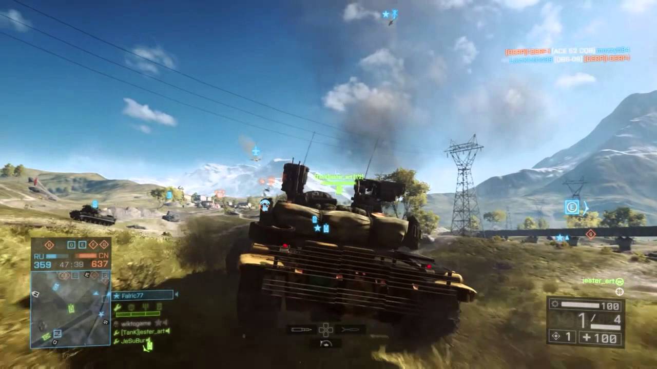 Battlefield 4 T-90 tank shoot - YouTube