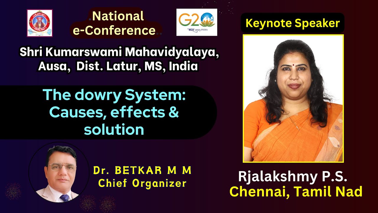 Shri Kumarswami Mahavidyalaya, Ausa-The dowry System:Causes, effects ...