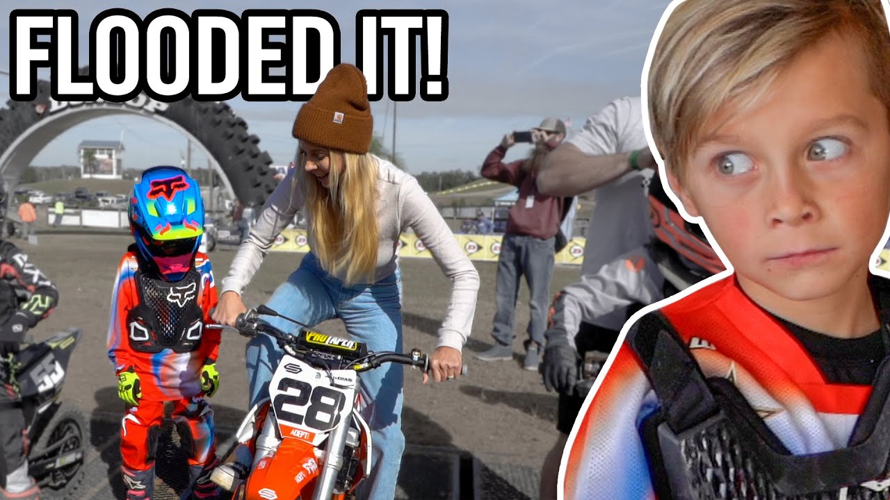 MOM COULDN'T START MY BIKE!! Jagger Craig Races Mini O's - YouTube