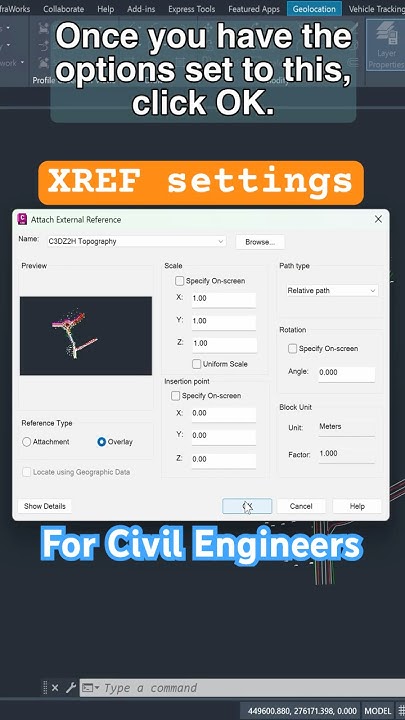 Best XREF Settings for Civil Engineering | Civil 3D Made Easy | 4K Video | Tutorial #autocad ...