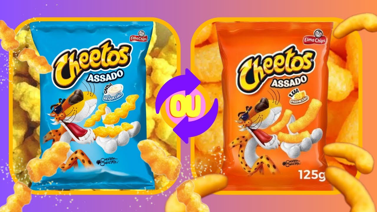 O que você prefere? Cheetos de Requeijão ou Cheetos de Parmesão? VERSÃO ...