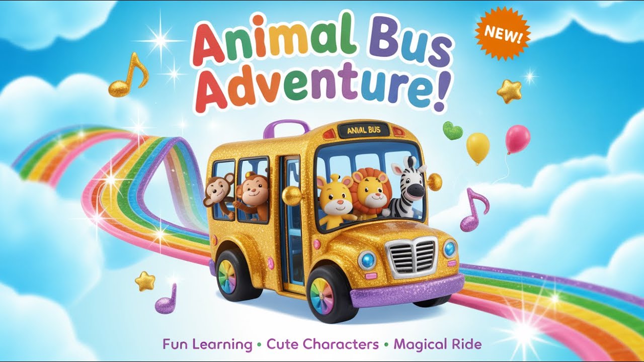 Hop On the Animal Adventure Bus for a Wild Ride! - YouTube