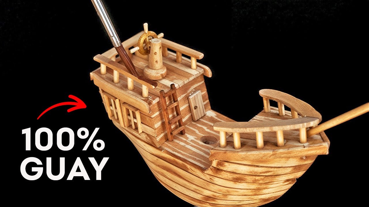 Barco Pirata Realista Hecho de Madera: Proyectos Creativos de ...