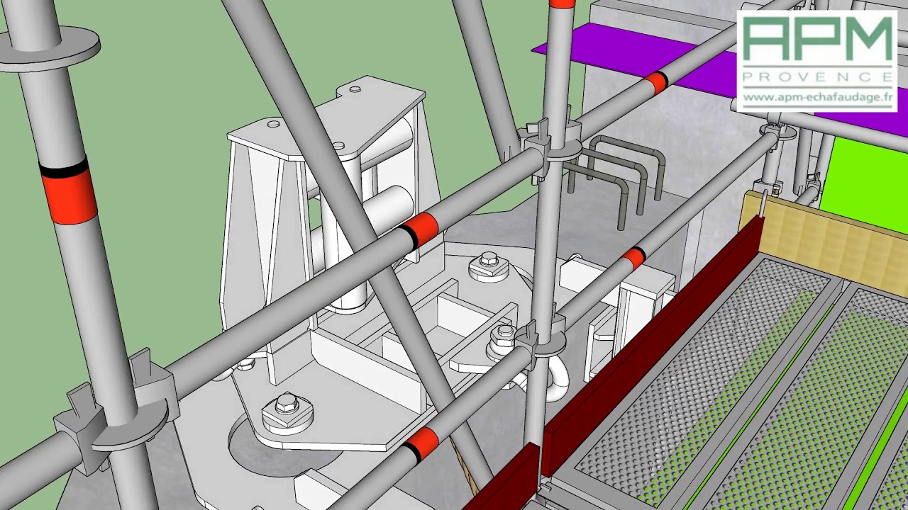 Concrete block scaffold for the maritime extension of Monaco - YouTube
