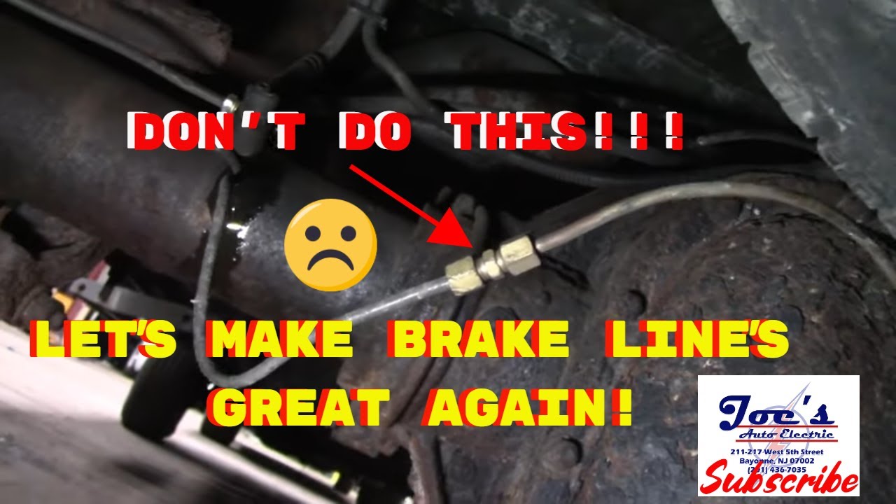 Brake Line Repair FAIL!!!!!!! We Use SUR&R Nickel Copper Line To Do ...