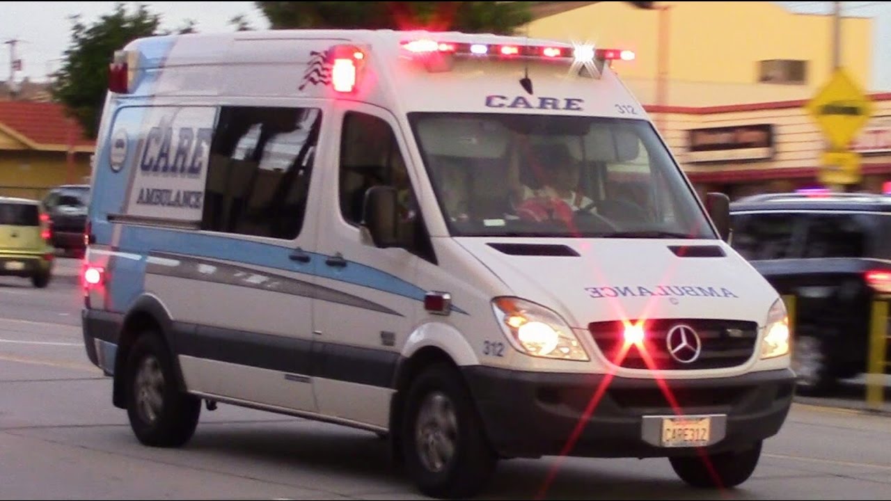 CARE Ambulance Sprinter Responding - YouTube