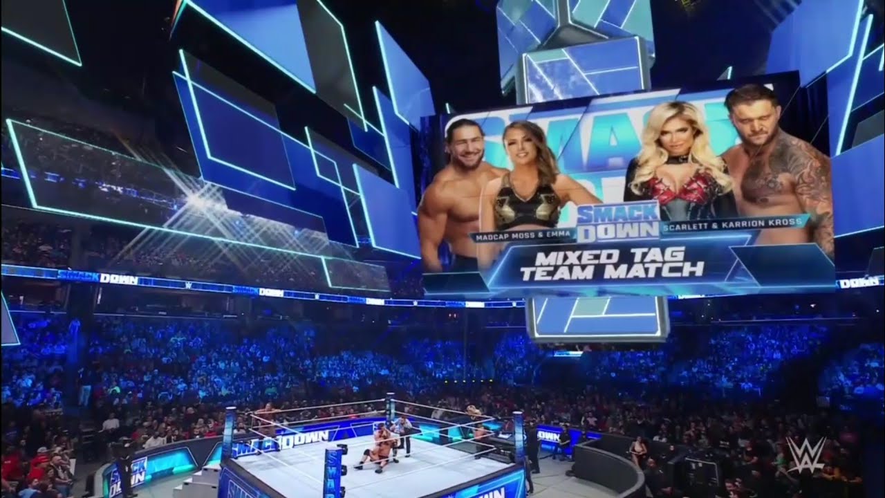 Madcap Moss & Emma Vs Karrion Kross & Scarlett - WWE Smackdown 06/01 ...