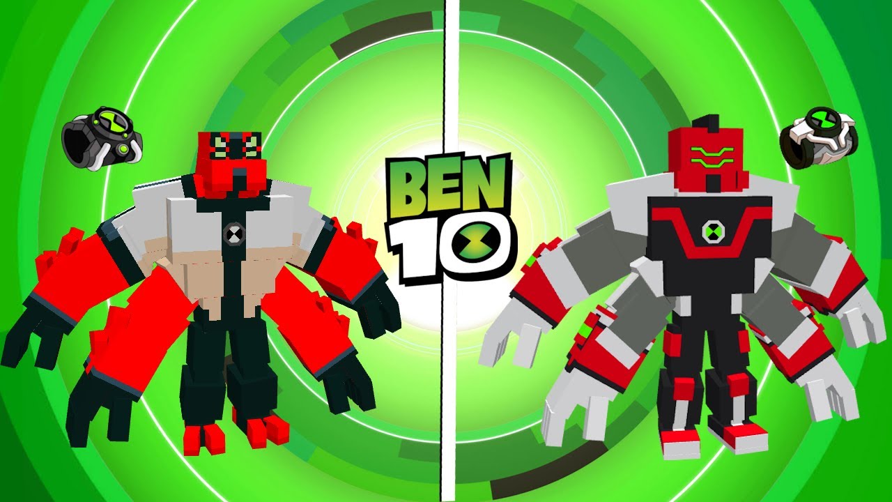 NOVOS MODELOS!! ADDON BEN 10 DLC NO MINECRAFT - YouTube