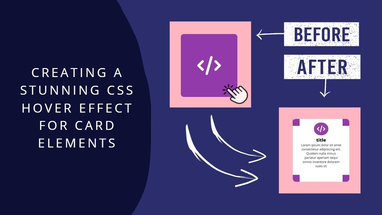 Creating A Stunning Css Hover Effect For Card Elements Youtube