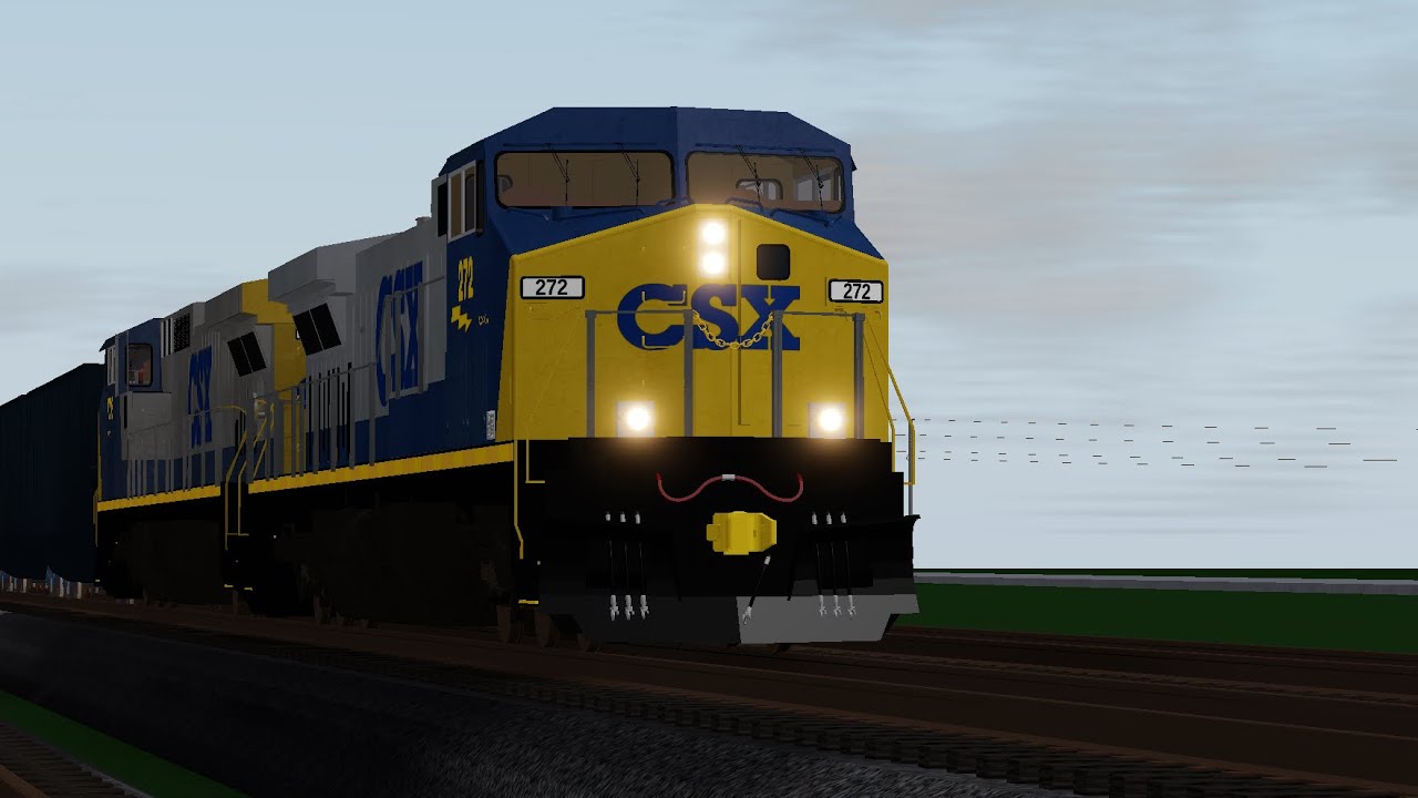 CSX 272 Leads Fast Coal train - YouTube