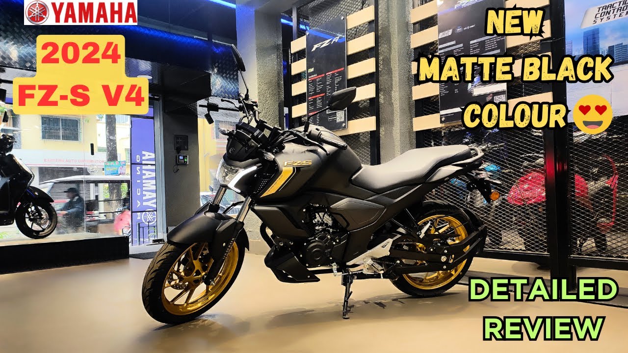 2024 FZ-S V4 Matte Black Colour 😍 Detailed Review | 1.31 Lakhs Ex ...
