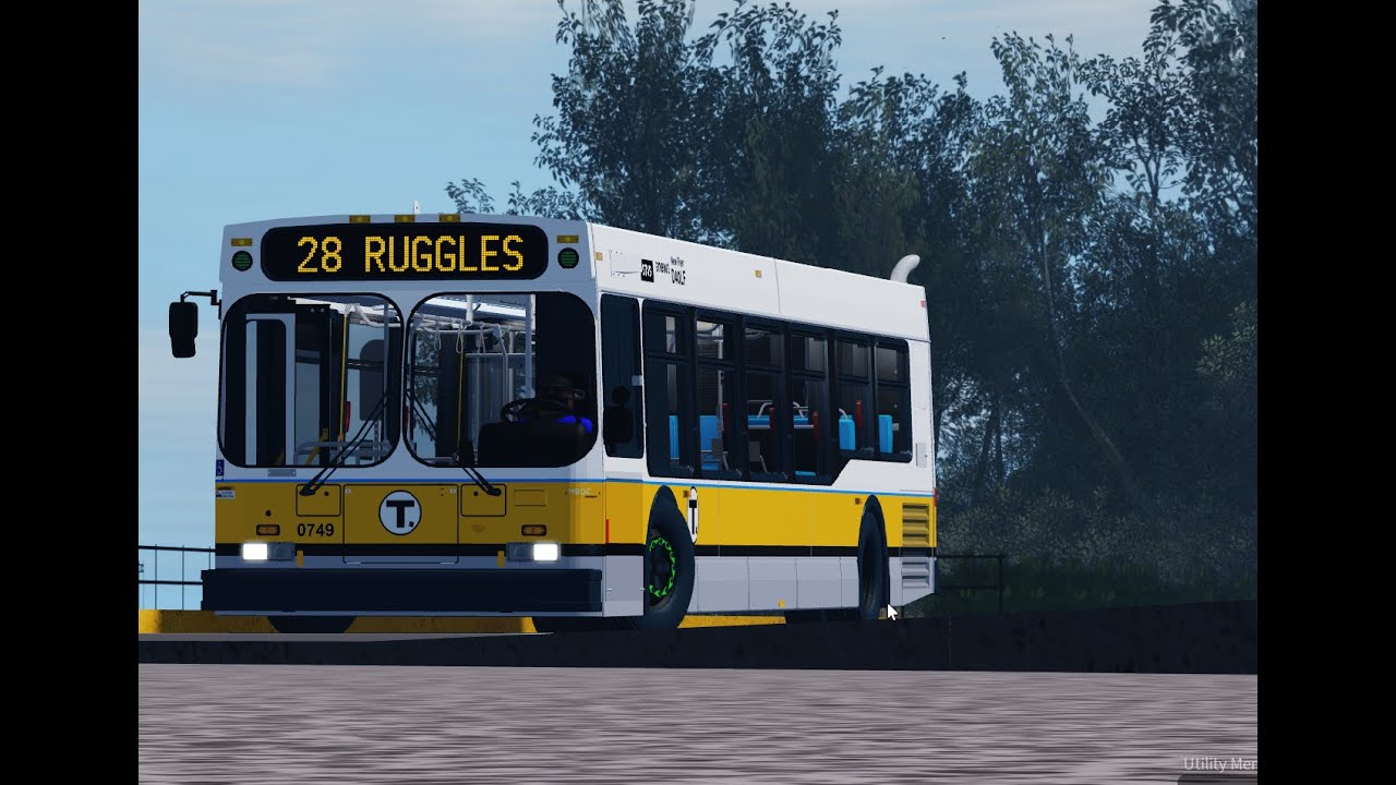 MBTA Roblox Gentech (MBOC GEN 3) 2007 D40LF 0749 On Route 28 To Ruggles ...