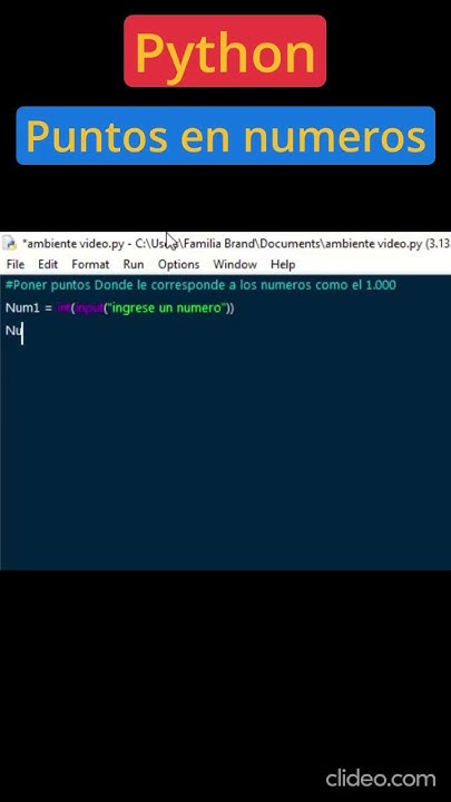 Organiza la puntuacion de tus numeros en Python!!-GL Dev #development #programming # ...