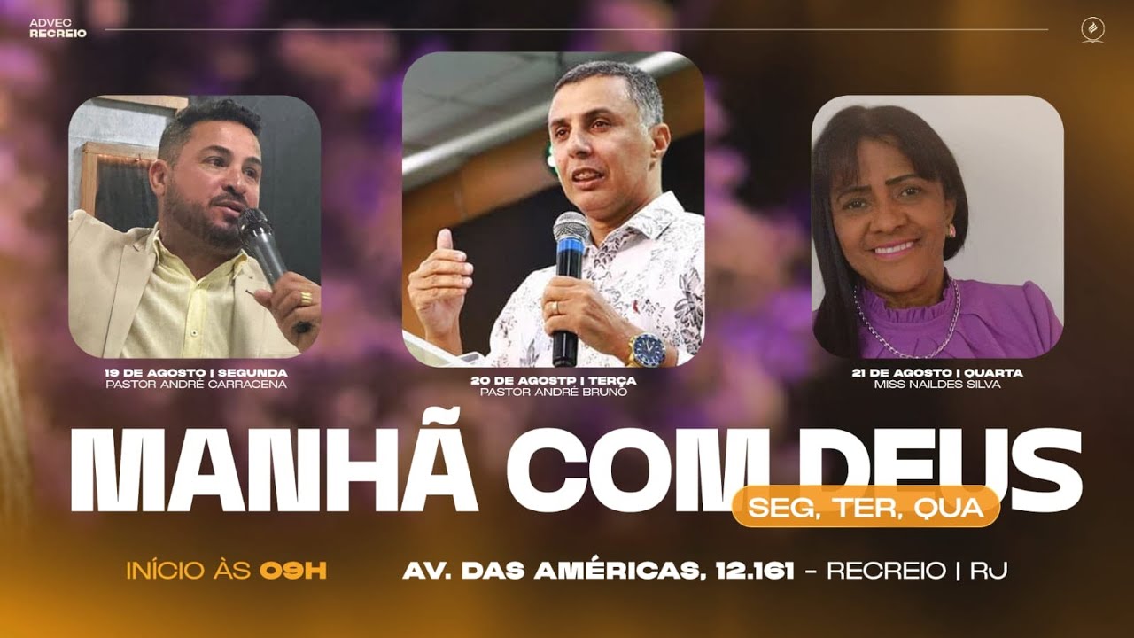 Manhã com Deus | Pr. André Bruno | 20/08/24 - YouTube