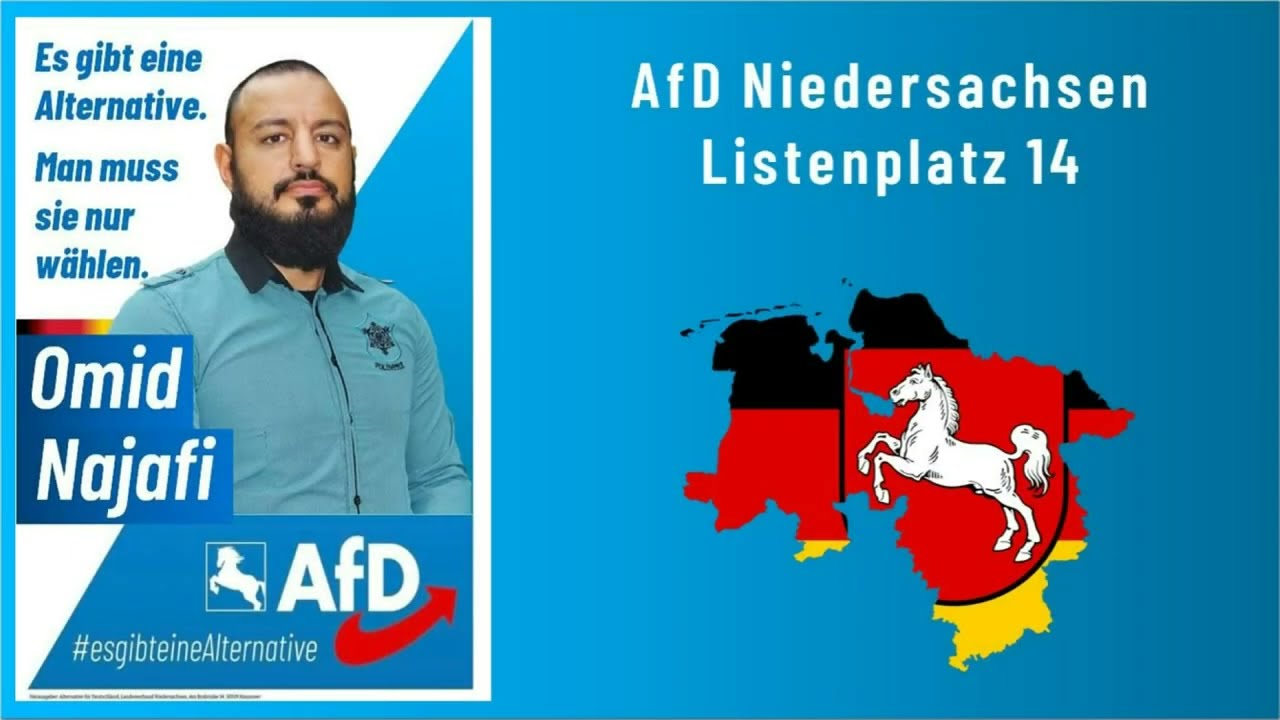 Omid Najafi - Listenplatz 14 - Kandidat des AfD-Kreisverbandes Hannover ...