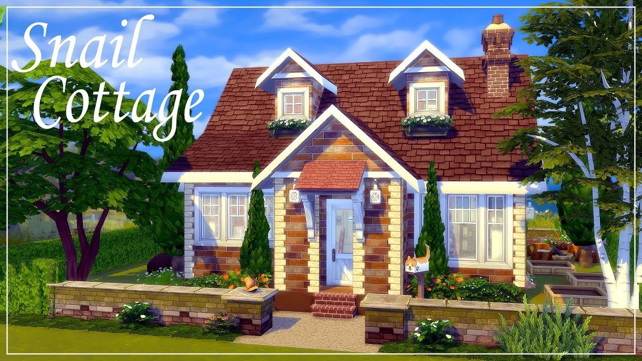 The Sims 4 Build / Slideshow / Snail Cottage - YouTube