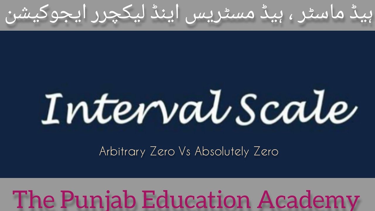 Interval Scale|Arbitrary Zero|Absolutely Zero|Educational Research ...